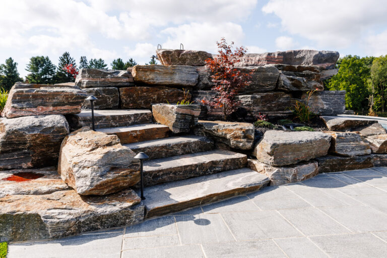 Armour Stone Retaining Walls | Second Nature Land Design